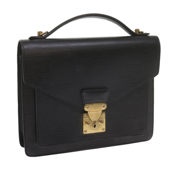 Louis Vuitton | Bags | Louis Vuitton Epi Monceau 28 Hand Bag Black M5222 Lv Auth Ep2519 | Poshmark